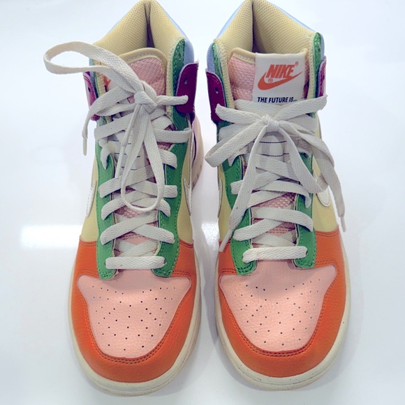 Nike | Shoes | Nike Colorful Hightop Sneakers | Poshmark